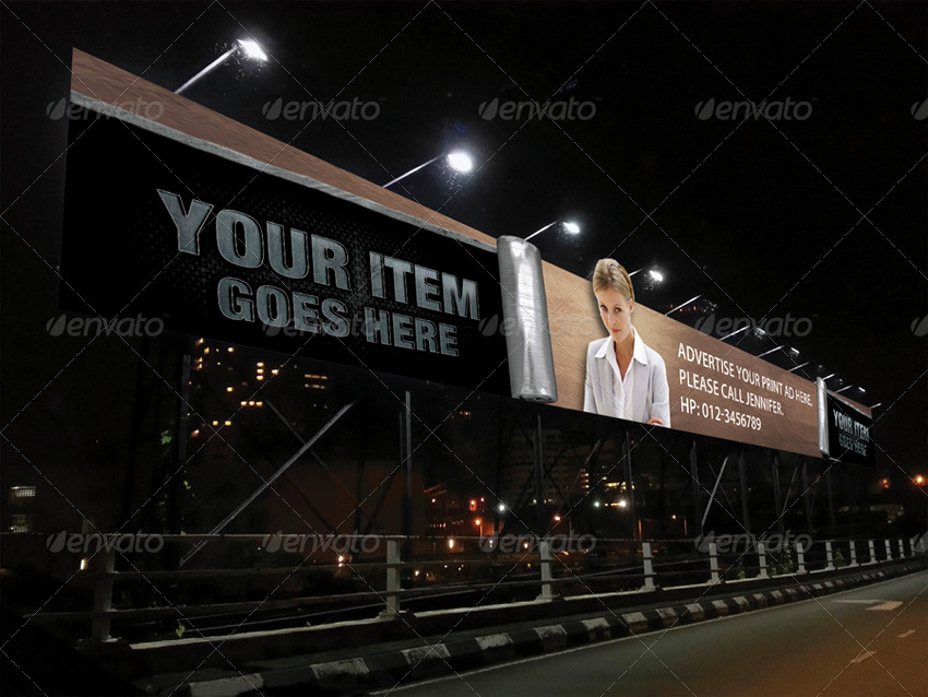 Day & Night Billboard Mock-Up Bundle, Graphics | GraphicRiver