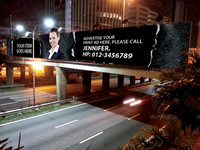 Day & Night Billboard Mock-Up Bundle, Graphics | GraphicRiver