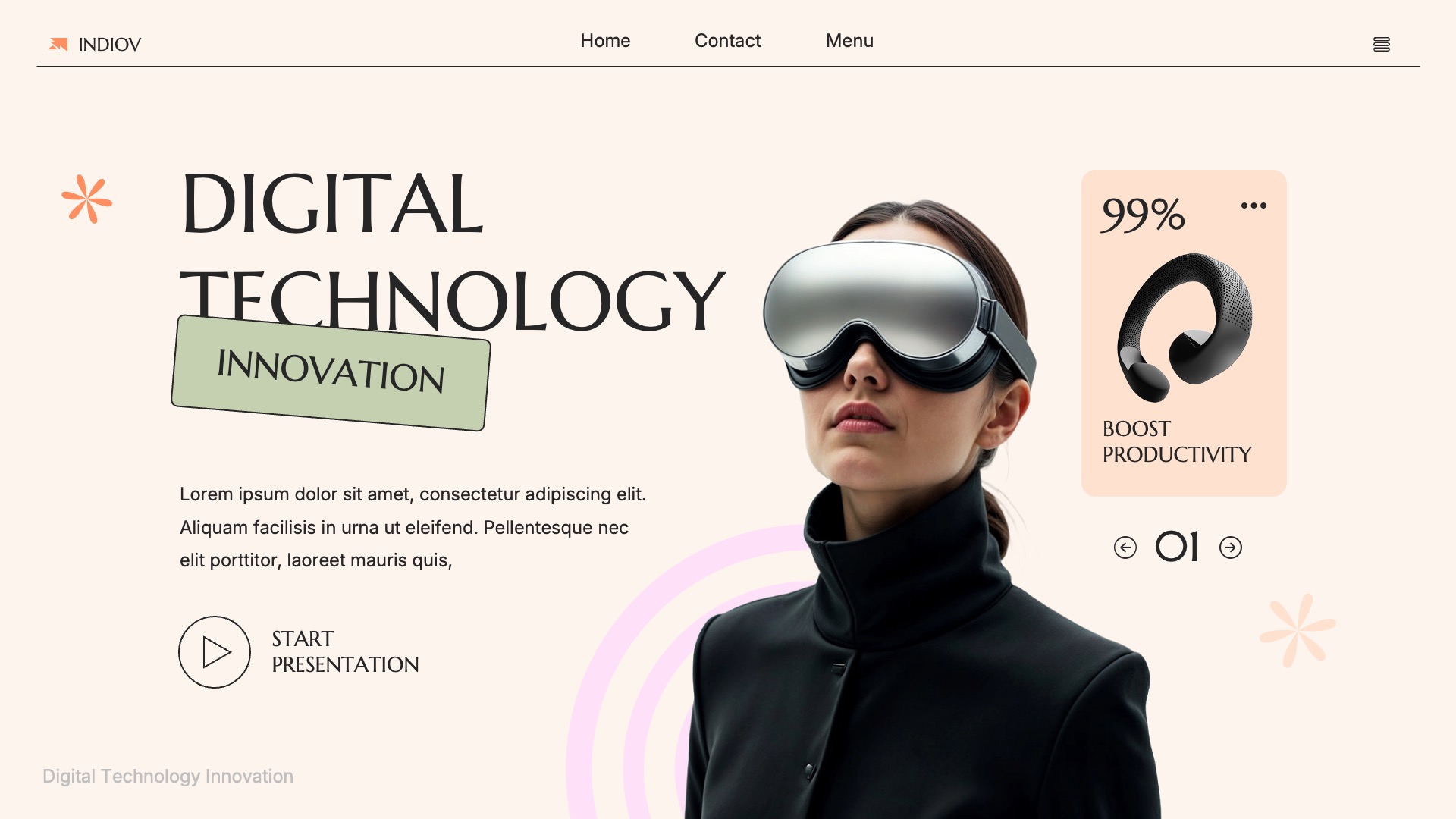 Technology Innovation PowerPoint Template, Presentation Templates ...