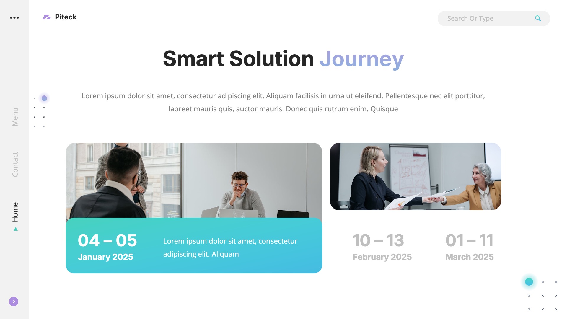 Pitch Deck Smart Solution PowerPoint Template, Presentation Templates