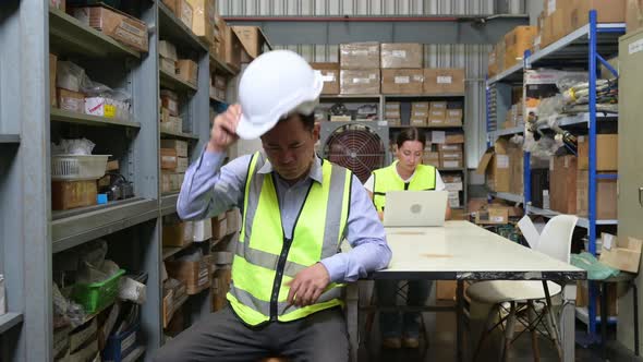 Warehouse Manager I'm stressed because the product is not delivered to ...