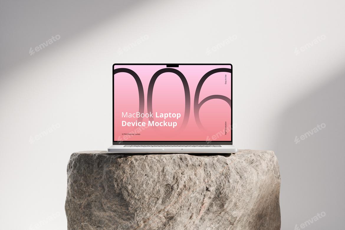 MacBook Mockup Rock Scenes, Graphics | GraphicRiver