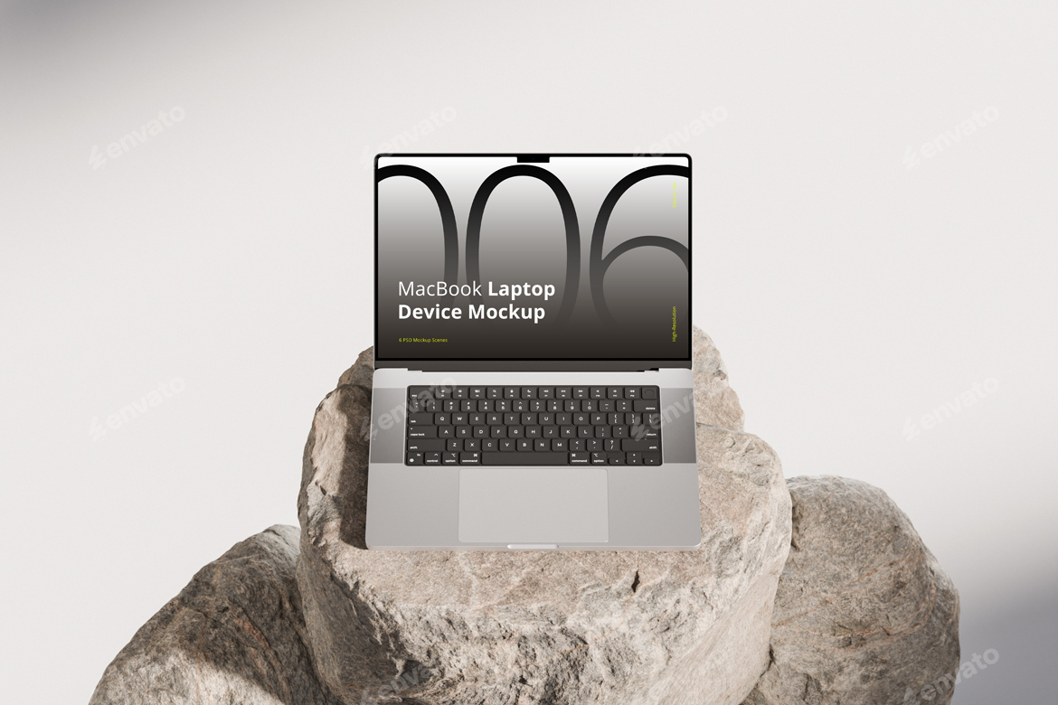 MacBook Mockup Rock Scenes, Graphics | GraphicRiver