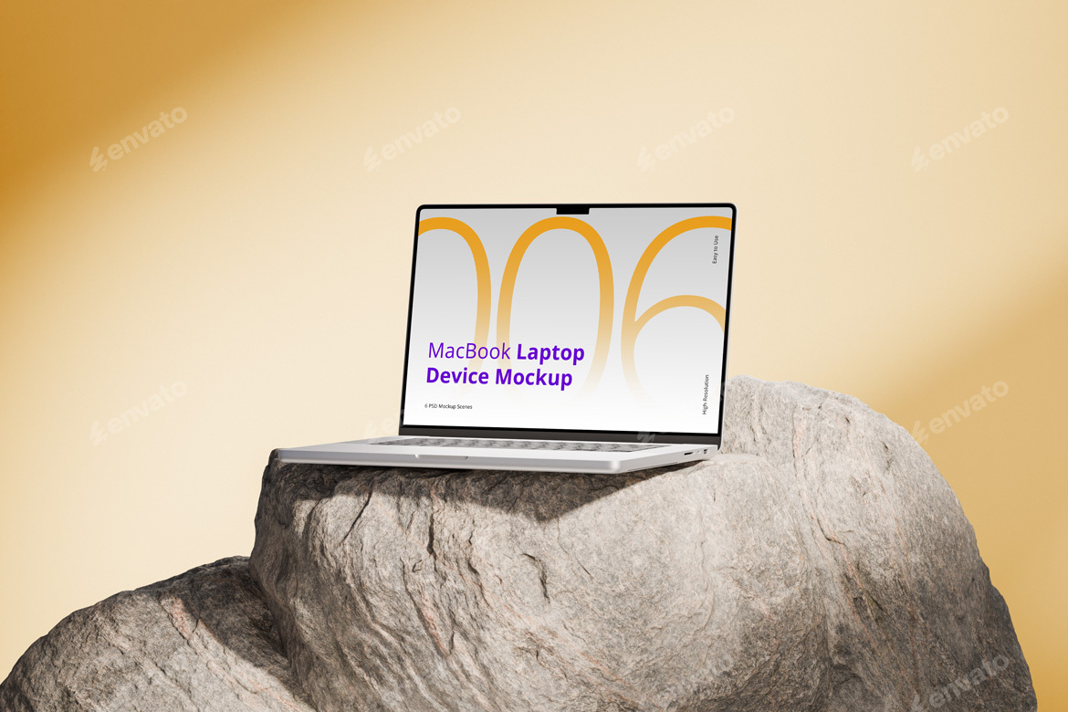 MacBook Mockup Rock Scenes, Graphics | GraphicRiver