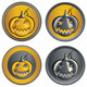 Vector set of coins on Halloween, Vectors | GraphicRiver