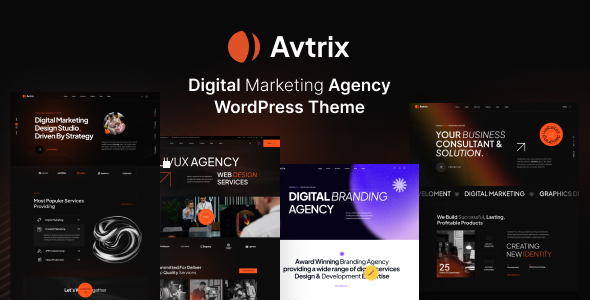 Avtrix - Digital Marketing Agency WordPress Theme by Oclata | ThemeForest