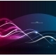 Purple Wavy Lines, Vectors | GraphicRiver