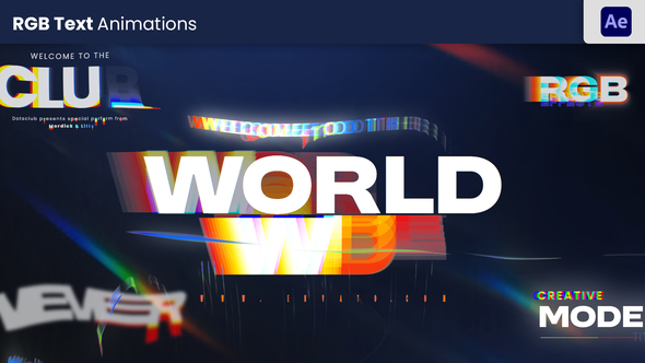 RGB Text Animation, After Effects Project Files | VideoHive