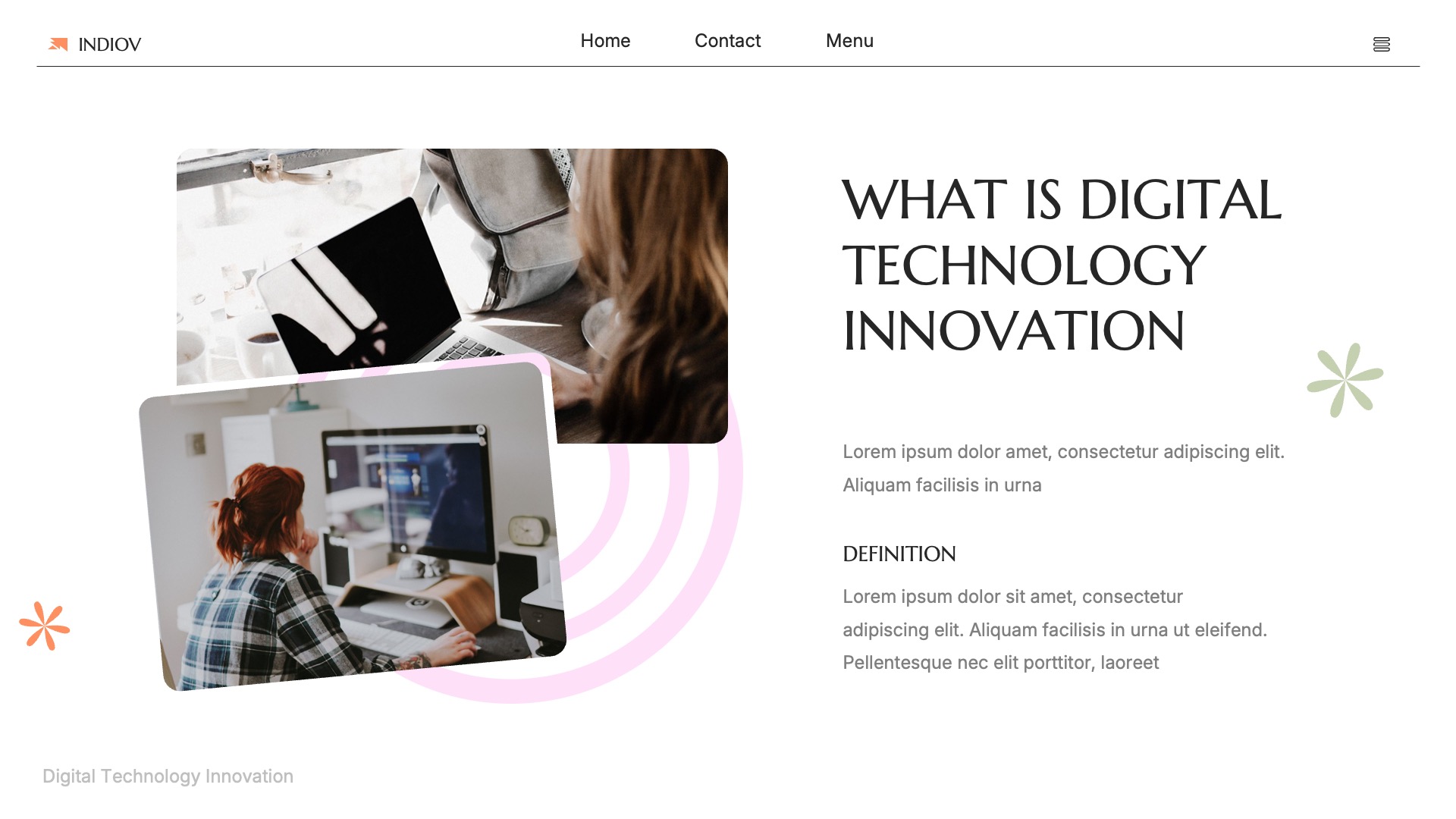 Digital Technology Innovation Google Slide Template, Presentation Templates