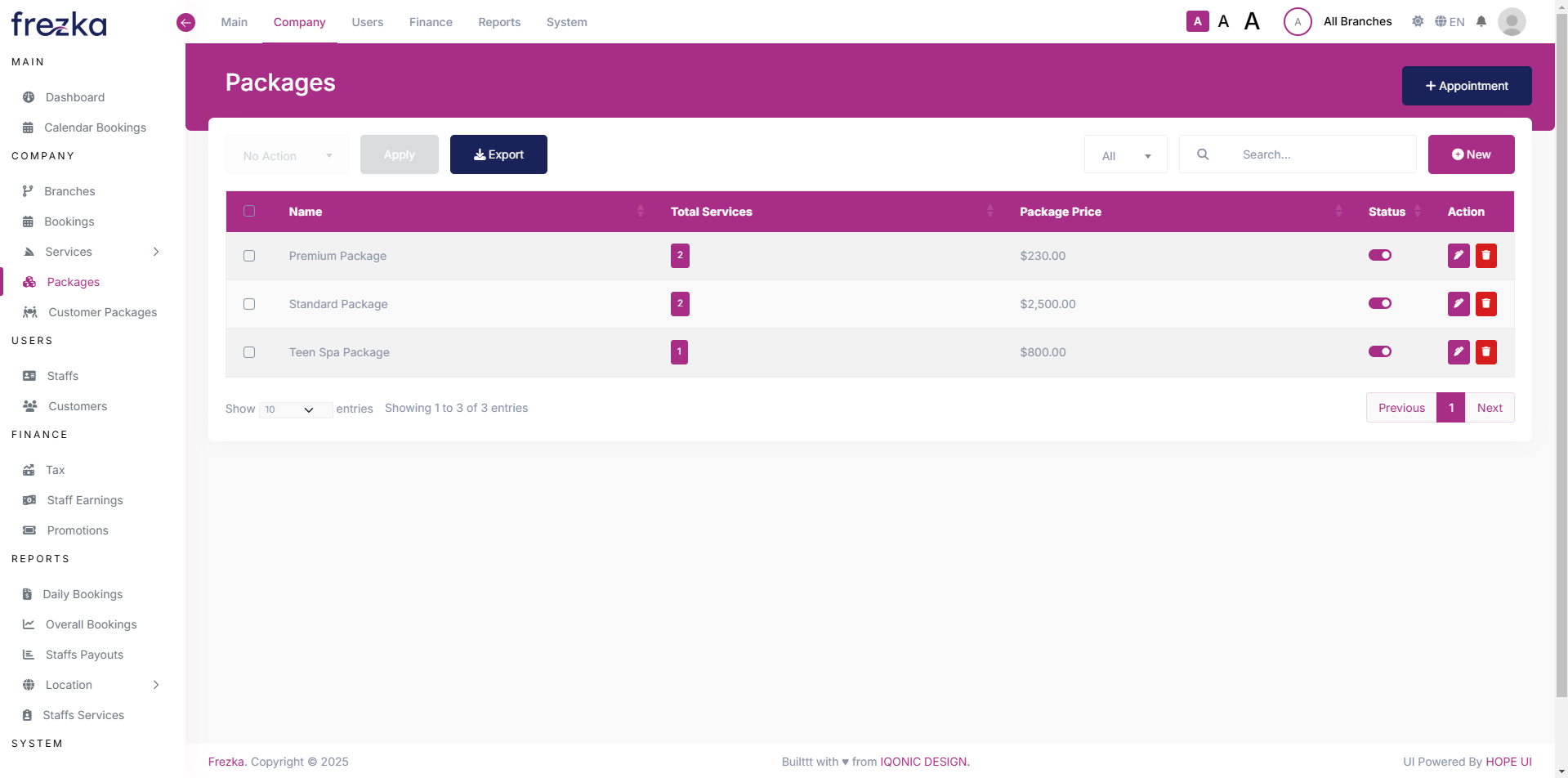 Frezka SaaS – Spa & Salon Management Software | Launch Your Own White Label Platform (Laravel ...