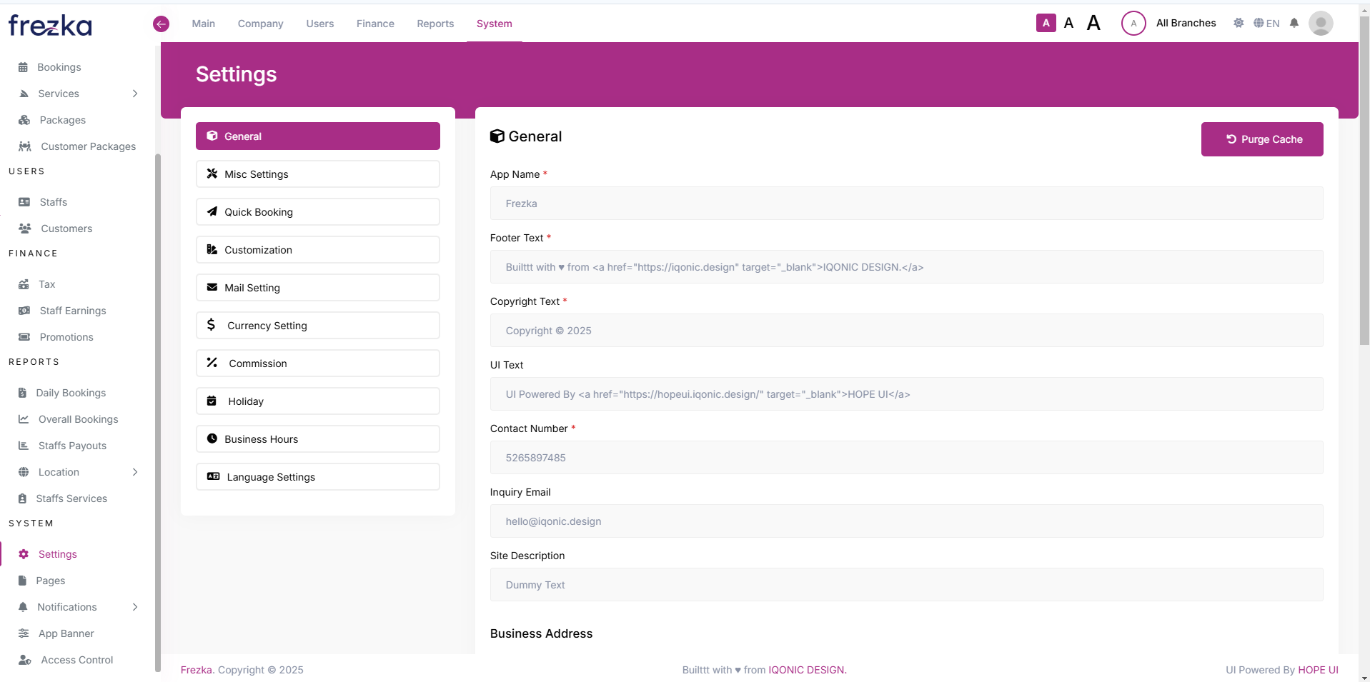 Frezka SaaS – Spa & Salon Management Software | Launch Your Own White Label Platform (Laravel ...