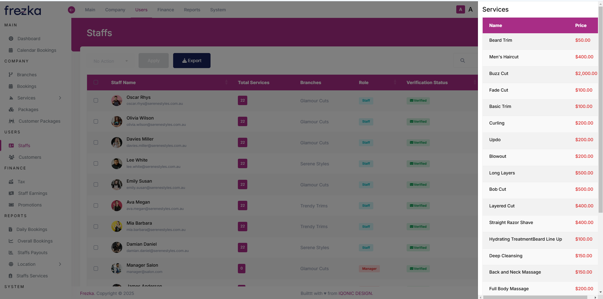 Frezka SaaS – Spa & Salon Management Software | Launch Your Own White Label Platform (Laravel ...