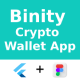 Crypto Wallet And Finance App | UI Kit | Flutter | Figma FREE | Life Time Update | Binity by ...