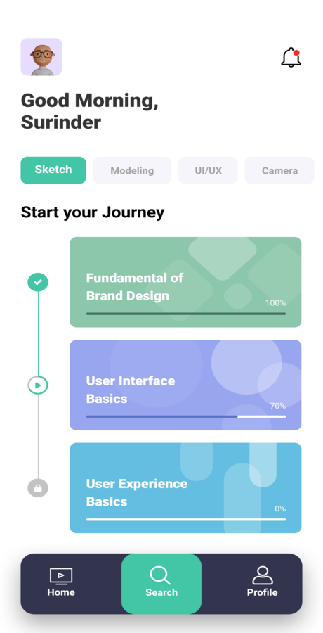 Online Learning Courses for Education App | UI Kit | Flutter | Figma ...