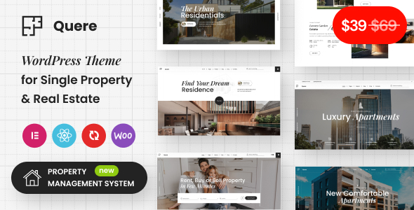 Quere - Real Estate & Apartments WordPress Theme by WebGeniusLab | ThemeForest