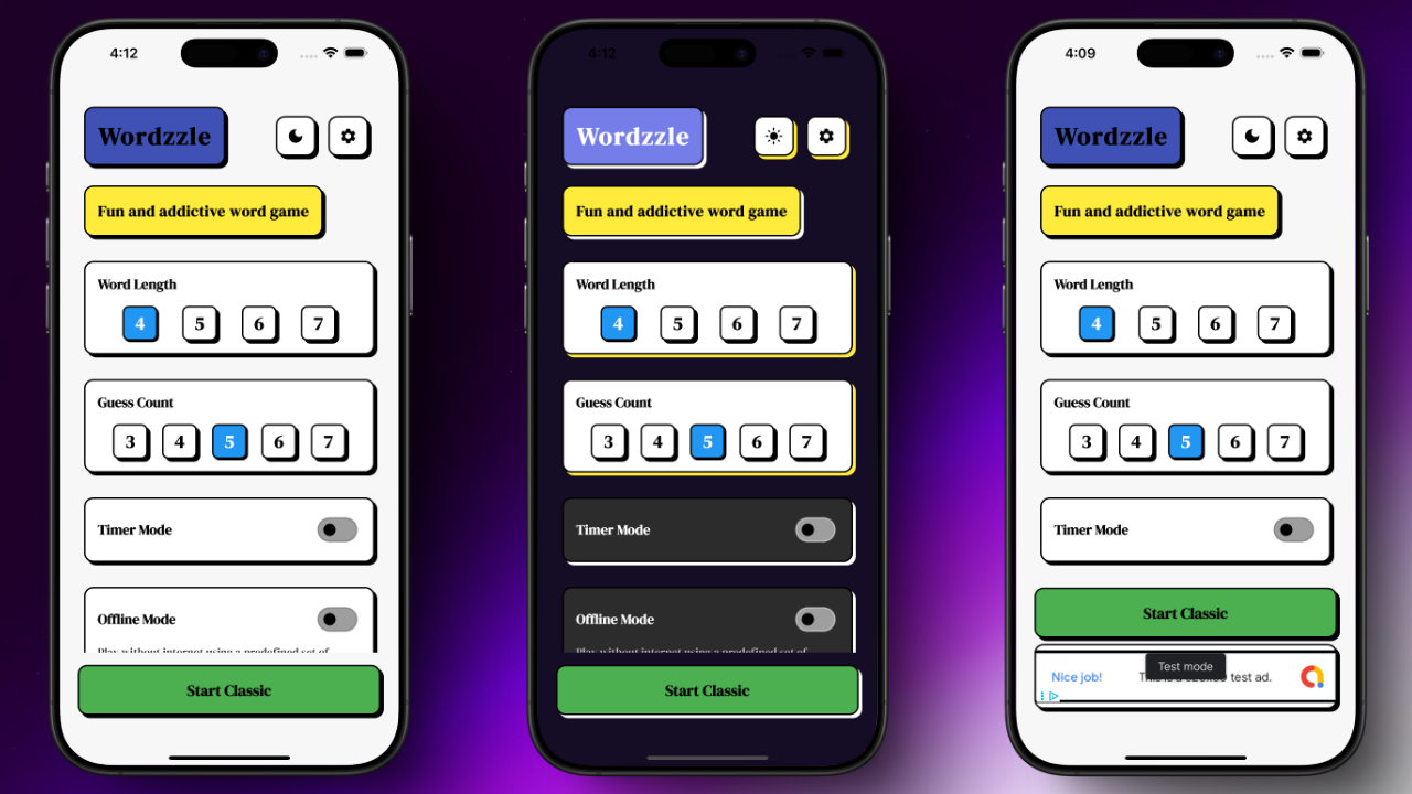 Flutter Wordzzle - Word guess, Scramble, Search Android and IOS game app with Admob by ...