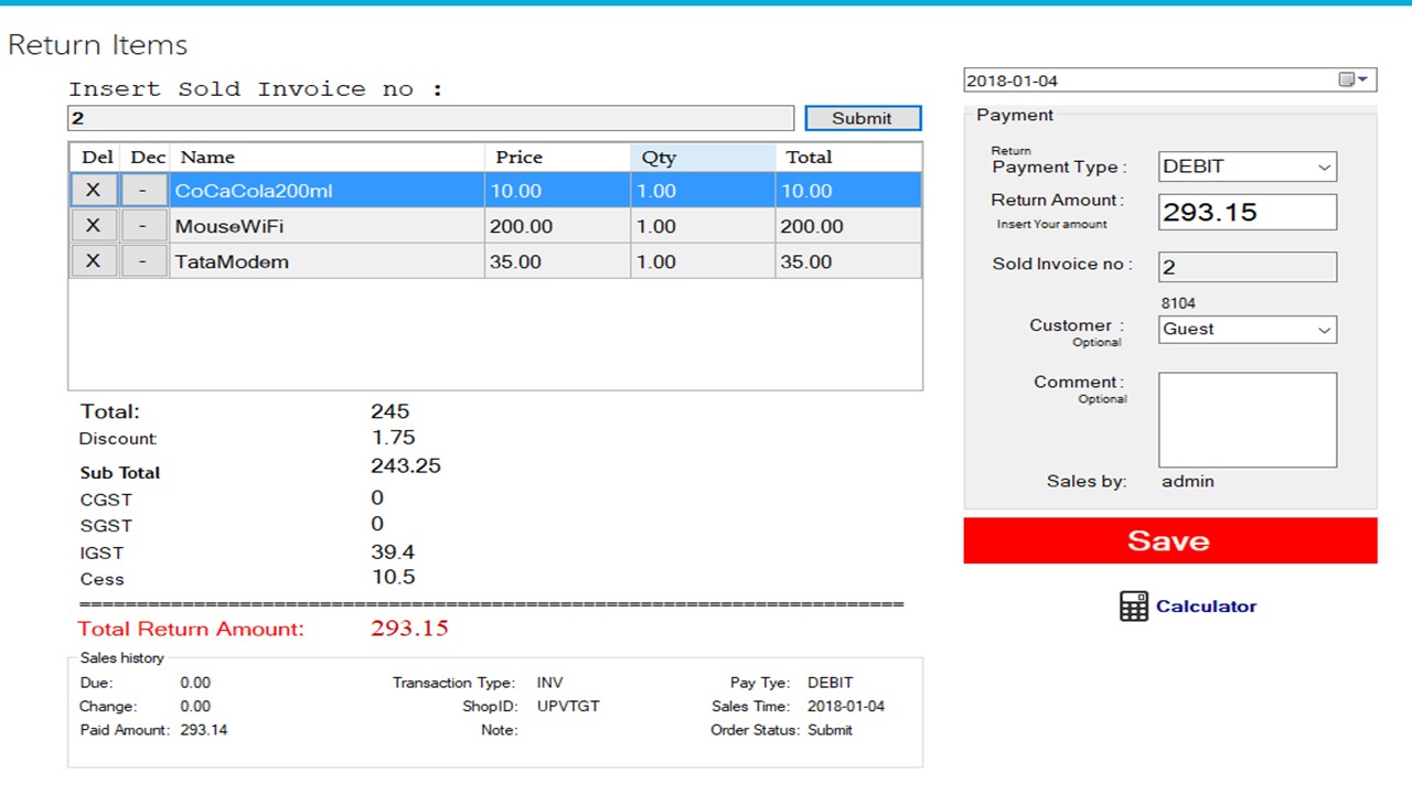 GST Billing System POS - Invoice Manager by dynamicsoft | CodeCanyon