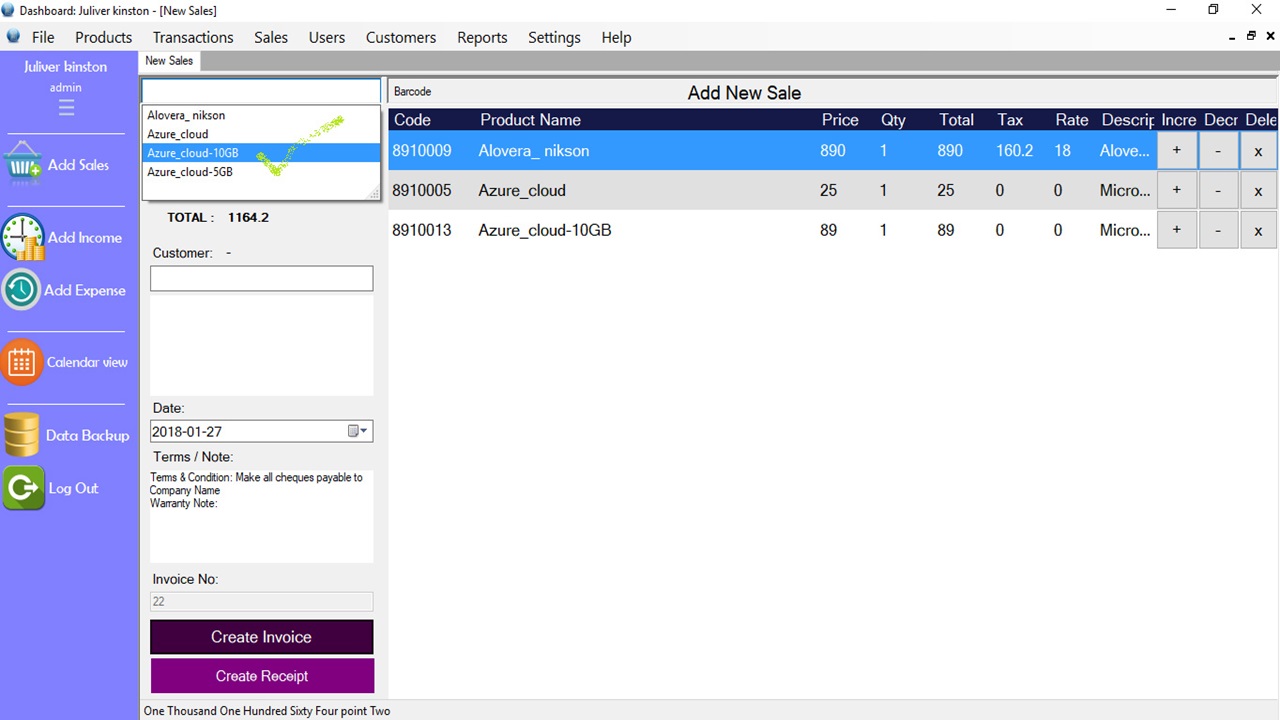 Accounting and Billing Invoice Software by dynamicsoft | CodeCanyon