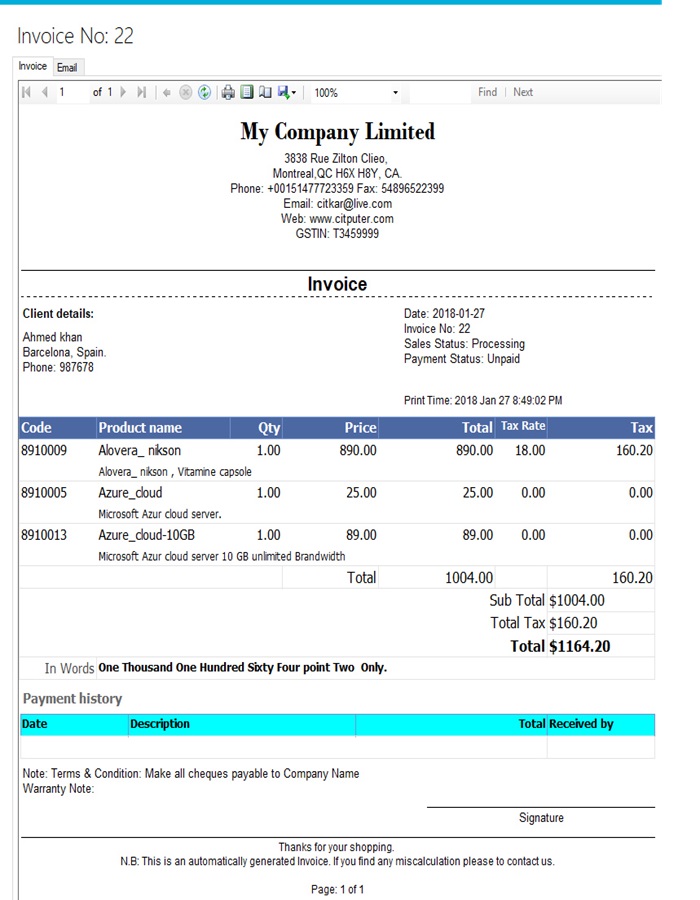 Accounting and Billing Invoice Software by dynamicsoft | CodeCanyon