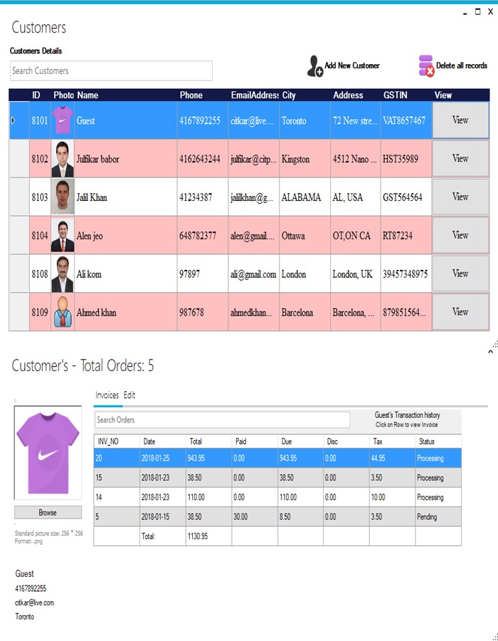 Accounting and Billing Invoice Software by dynamicsoft | CodeCanyon