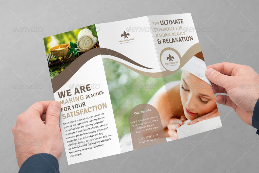 Spa Tri-Fold Brochure | Volume 3, Print Templates | GraphicRiver
