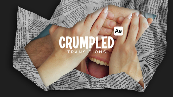 Crumpled Paper Transitions, After Effects Project Files | VideoHive