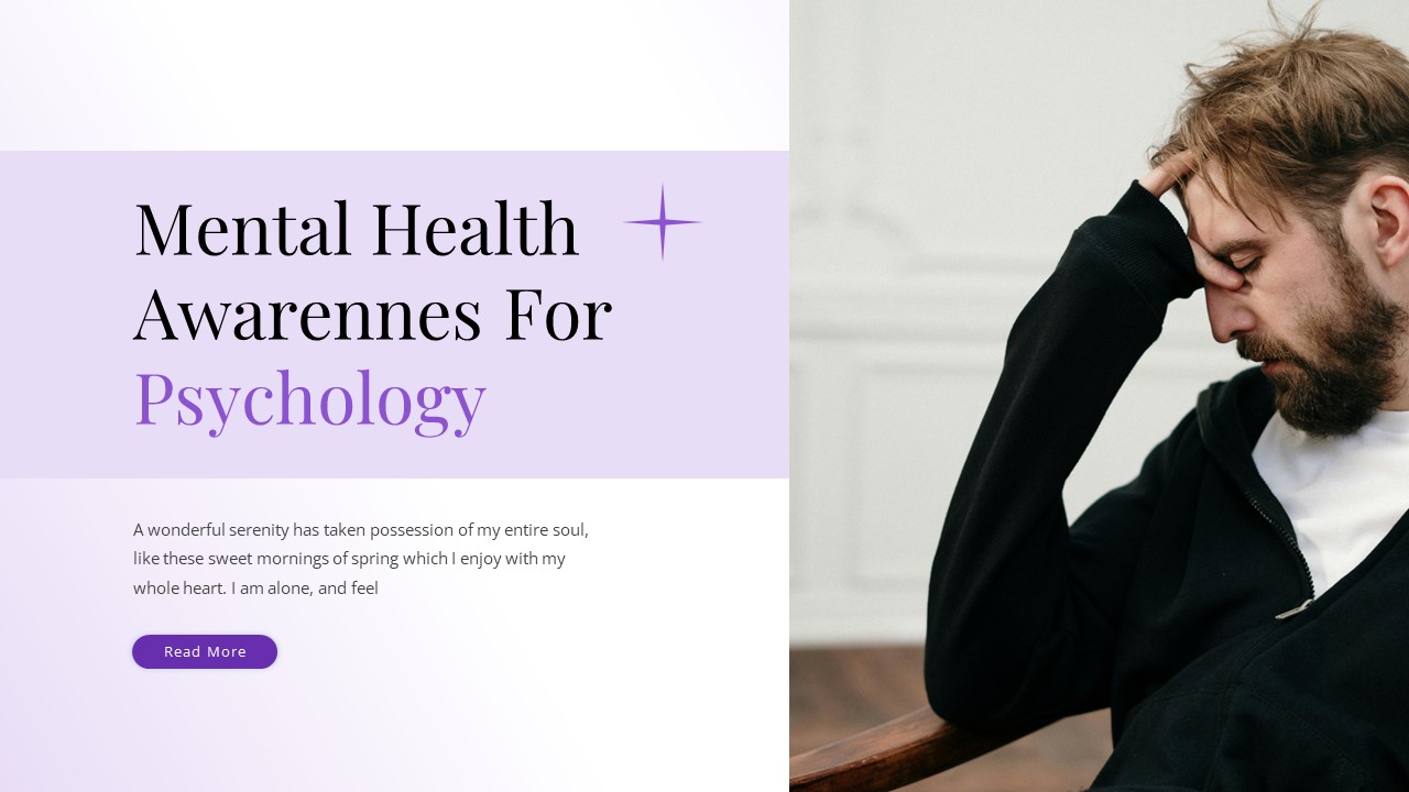 Psychology - Mental Health PowerPoint Template, Presentation Templates