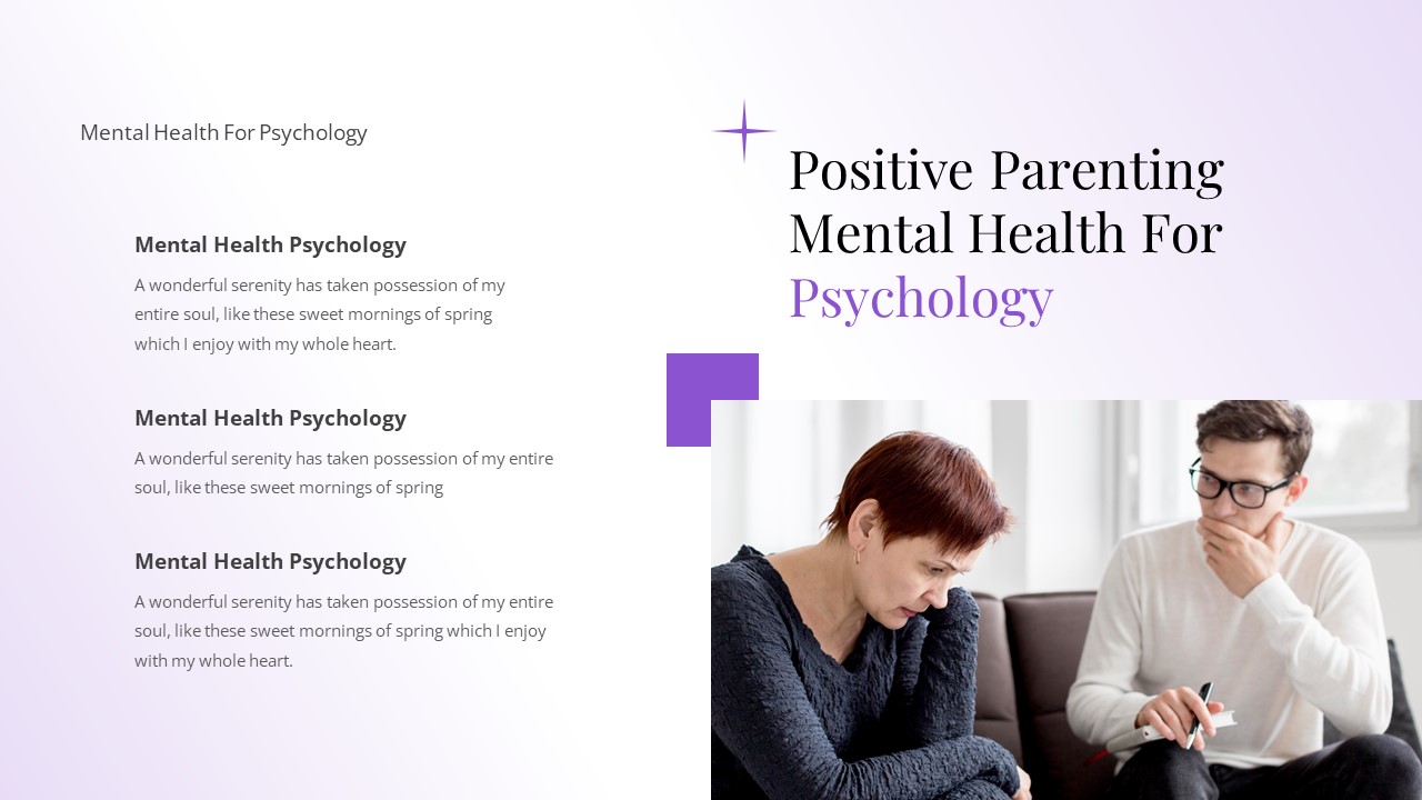 Psychology - Mental Health PowerPoint Template, Presentation Templates