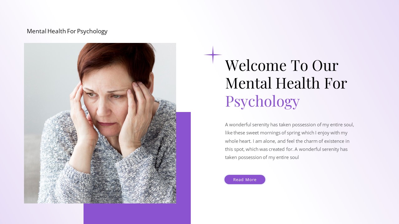 Psychology - Mental Health Google Slides Template, Presentation Templates
