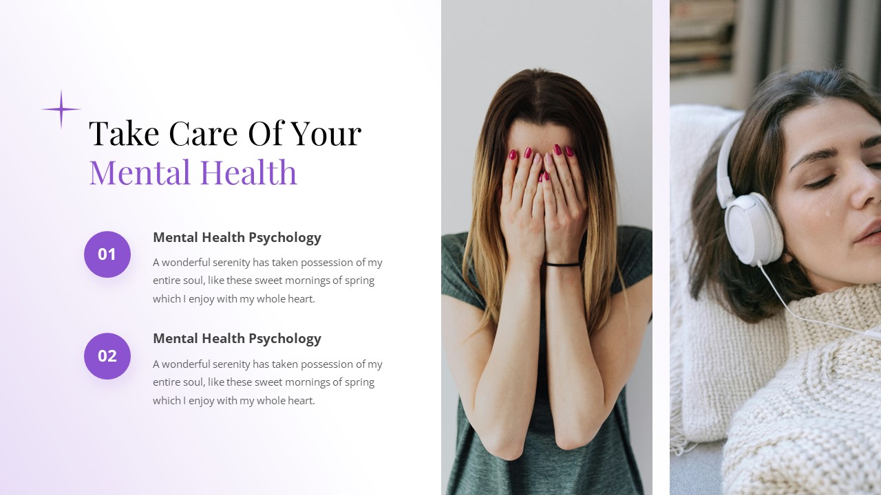 Psychology - Mental Health Google Slides Template, Presentation Templates