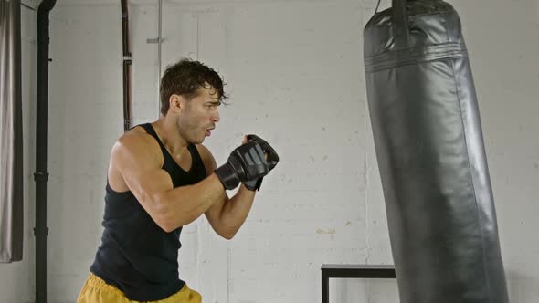 Athletic Male Boxing Slow Motion, Stock Footage | VideoHive