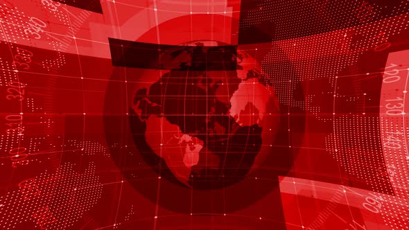 New Red Color Technology Background Animated, Motion Graphics | VideoHive