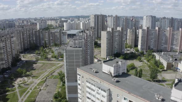 Soviet style architecture. Chernobyl style old building. , Stock Footage