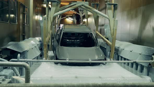 Car Body Electrophoretic Coating Process, Stock Footage | VideoHive