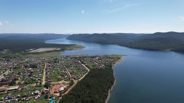 The Angara River is a Major River in Siberia Leaving Lake Baikal Near ...