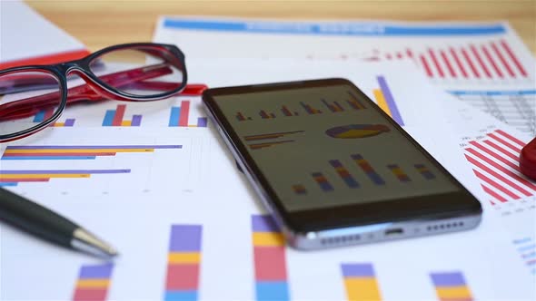 Report On Mobile Phone Screen, Stock Footage | VideoHive