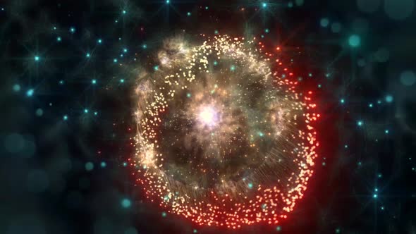 Particle Ring Motion Loop Background, Motion Graphics | VideoHive