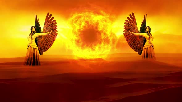 Angels Desert 4K, Motion Graphics | VideoHive