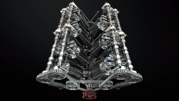 Animation Working W12 Engine, Motion Graphics | VideoHive