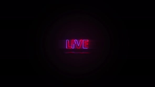 4K Live Neon Lights Turn On and Off, Motion Graphics | VideoHive