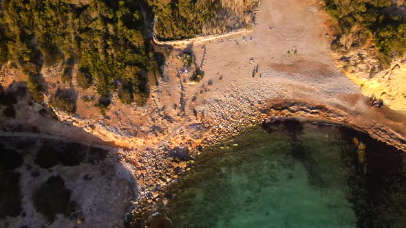 Cala Codolar beach in Ibiza, Spain, Stock Footage | VideoHive