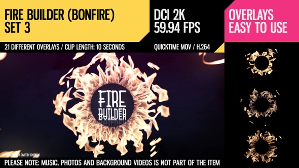 Fire Builder (Bonfire HD Set 3), Motion Graphics | VideoHive
