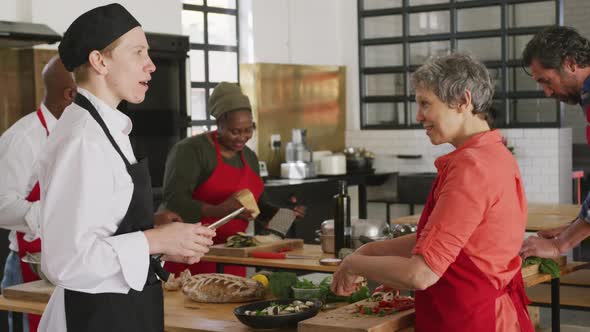 Chef explaining what to do, Stock Footage | VideoHive