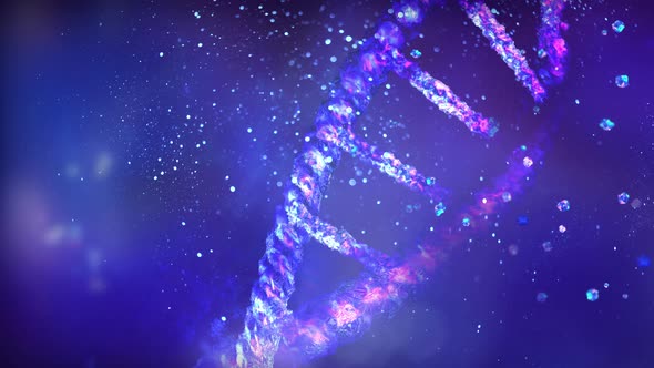 Damaged DNA Double Helix Model 4K, Motion Graphics | VideoHive