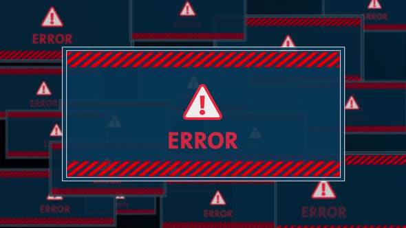 Computer Error Screen, Motion Graphics | VideoHive