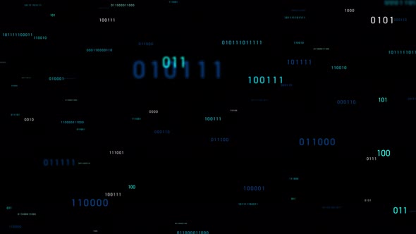 Binary numbers digits scrolling Background Animation, Motion Graphics