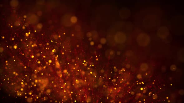 Magic Gold Particles Background, Motion Graphics | VideoHive