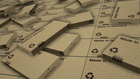 Made in Germany box pack production loopable seamless by Vipho | VideoHive