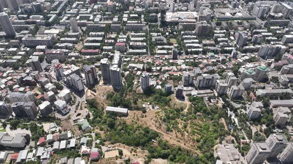 Aerial view of Saburtalo district in Tbilisi, Georgia 2022 august ...