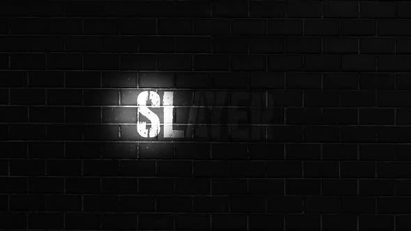 Slayer Word In Darkness Wall Background, Motion Graphics | VideoHive